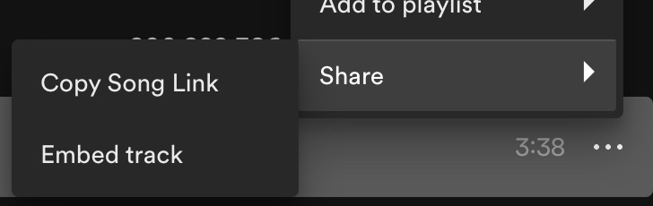 Spotify song url